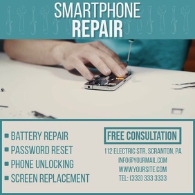 Smartphone repair animation video ad Template | PosterMyWall