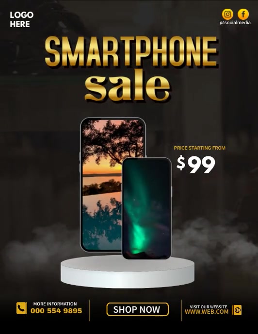 Smartphone Sale Ads Template | PosterMyWall