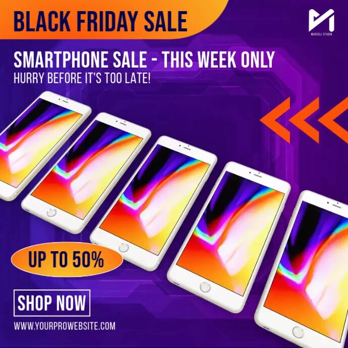 Smartphone Sale Offer Square Video Template | PosterMyWall