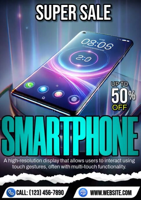 Smartphone Super Sale Template | PosterMyWall