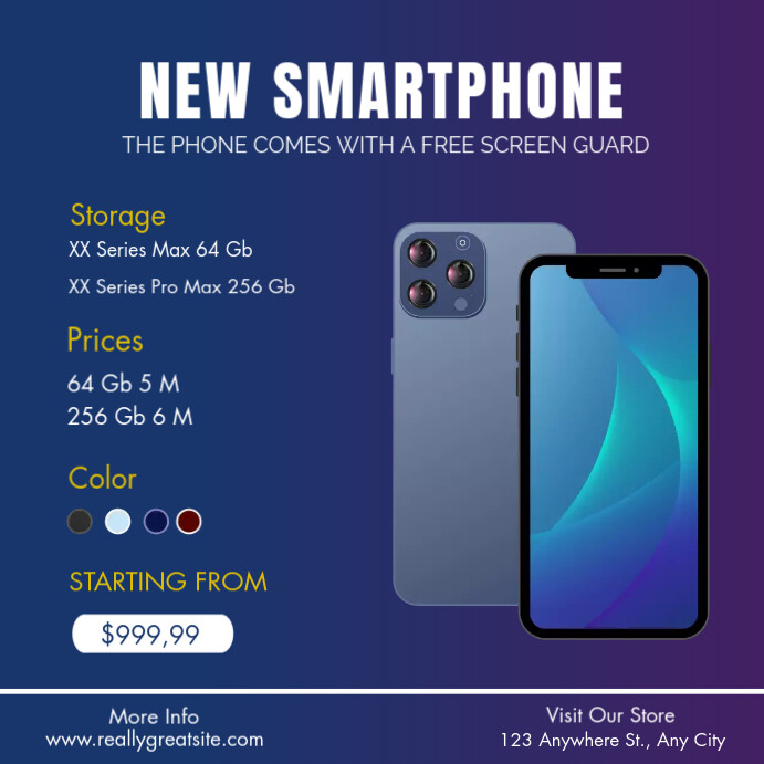 Smartphones sell templates | PosterMyWall