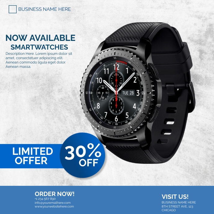 smartwatch sale Template | PosterMyWall