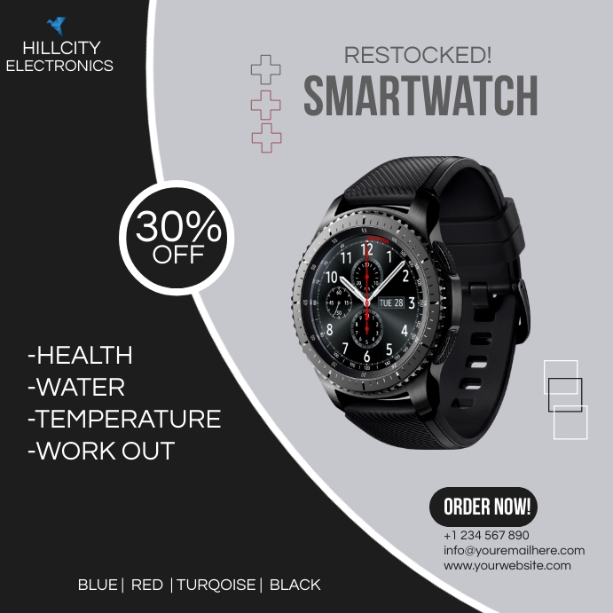smartwatch sale Template | PosterMyWall