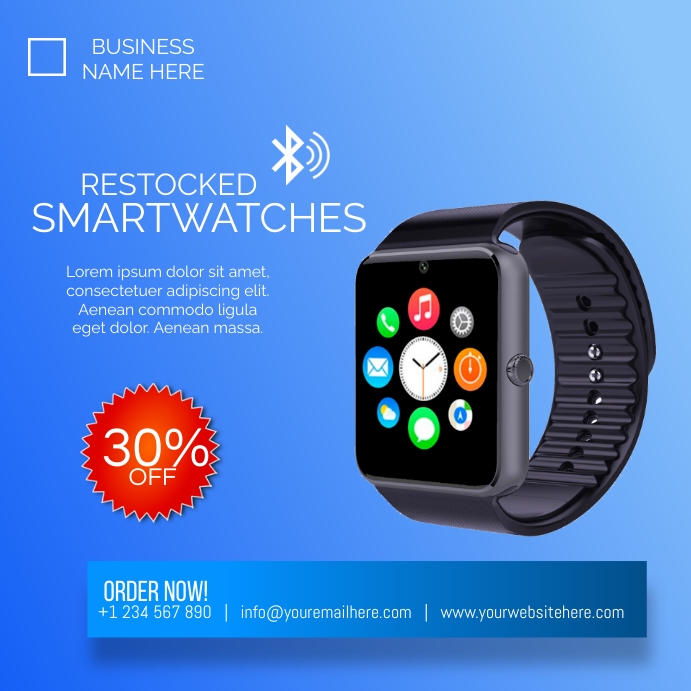 smartwatches sale Template | PosterMyWall