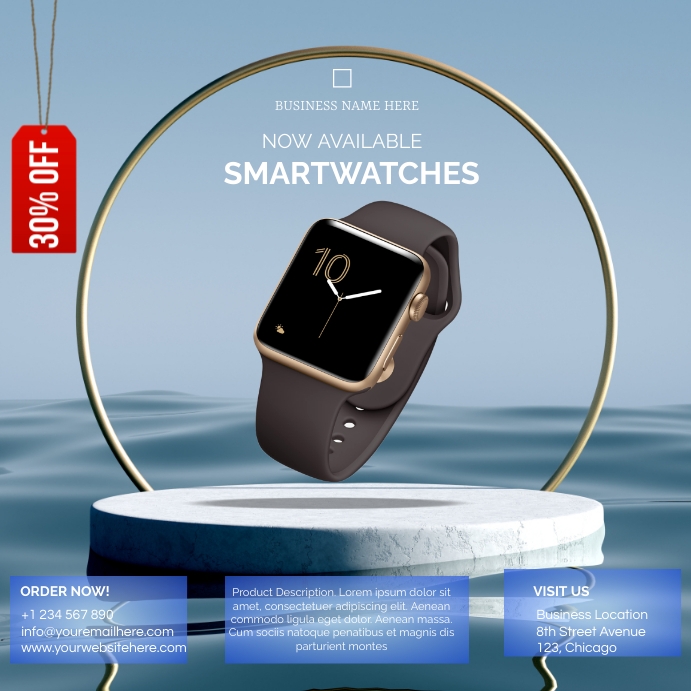 Copy of smartwatches sale flyer | PosterMyWall