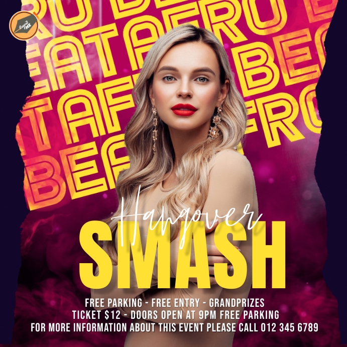 Plantilla de Smash Party | PosterMyWall