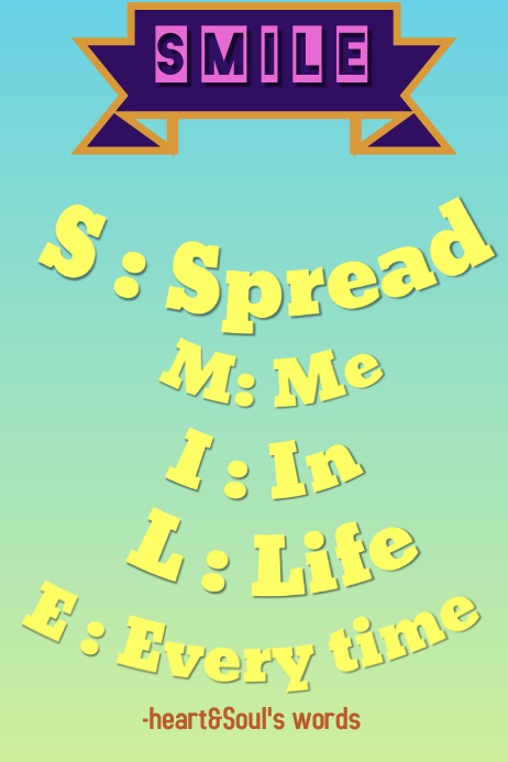 Smile Template | PosterMyWall