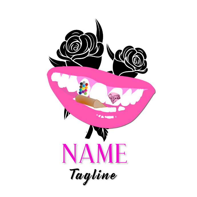 Smile Teeth Bullet Gem Design Template | PosterMyWall