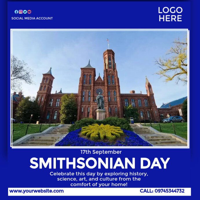 Smithsonian Day Template | PosterMyWall
