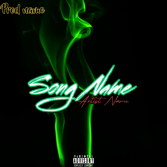 Smoke ALBUM COVER Template | PosterMyWall