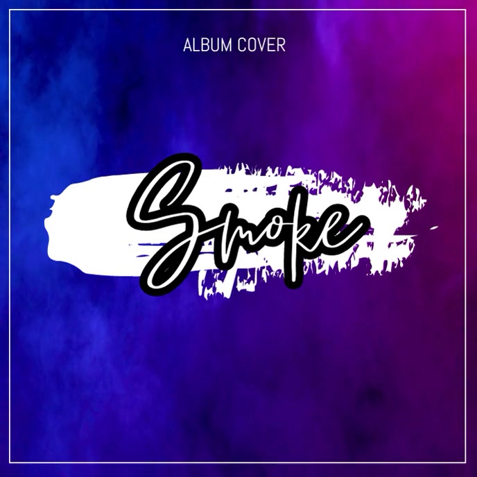 SMOKE ALBUM COVER TEMPLATE | PosterMyWall