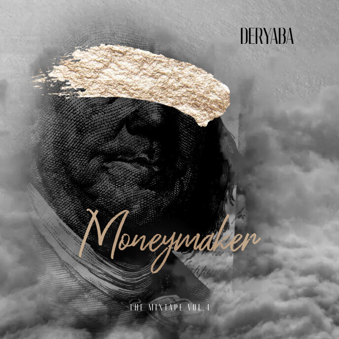 Smoke Clouds Dollar Money Mixtape Cover Maker Template | PosterMyWall