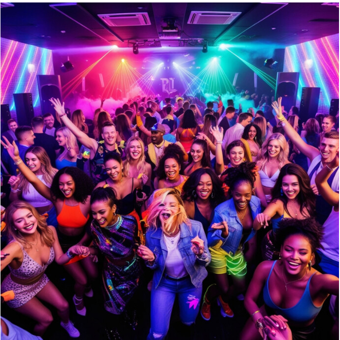 Smoke Effects Club Logos Dynamic Nightlife Template | PosterMyWall