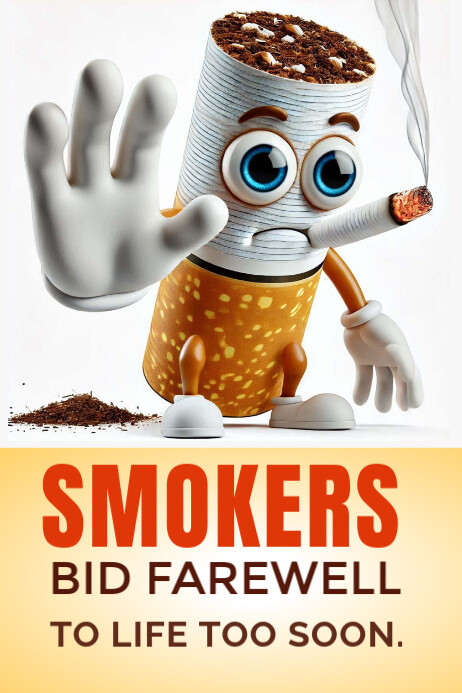 Copy of Smokers | PosterMyWall