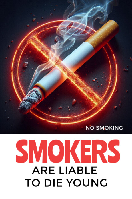 Copy of Smokers | PosterMyWall