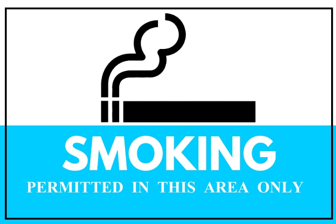 SMOKING AREA Template | PosterMyWall