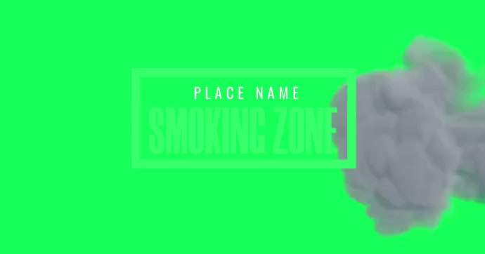 Copy of Smoking zone | PosterMyWall