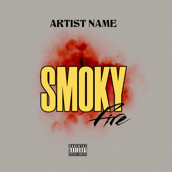 Smoky fire album cover Template | PosterMyWall