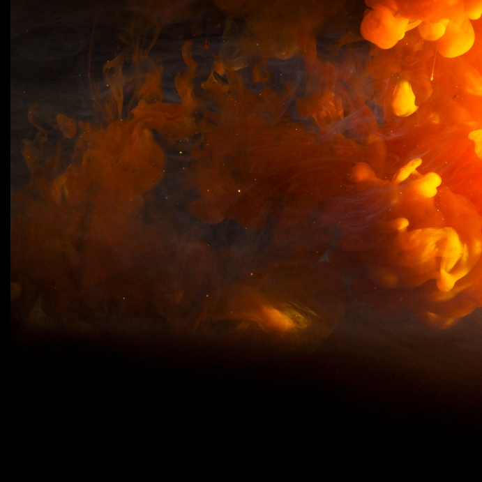 Copy of Smoky orange background design | PosterMyWall