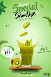 Smoothie and shake poster template | PosterMyWall