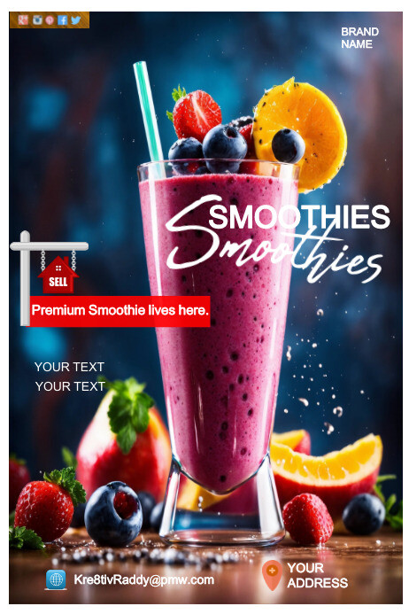 Plantilla de Smoothie Poster | PosterMyWall
