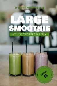 Smoothie sale flyer template | PosterMyWall