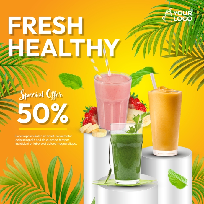 Smoothie Special Offer Template | PosterMyWall
