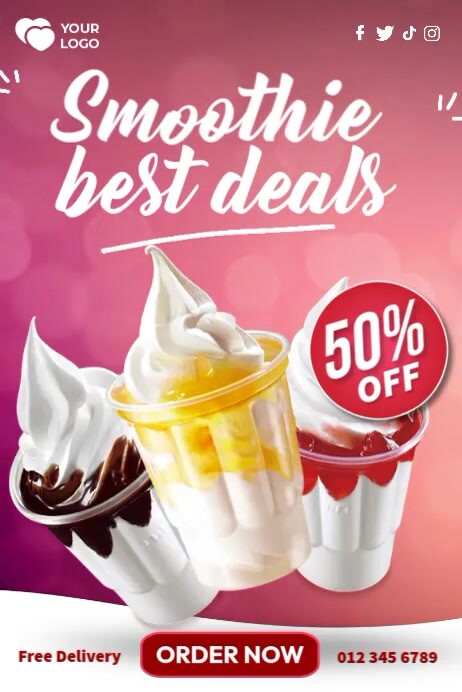 Smoothies Special Offer Template | PosterMyWall