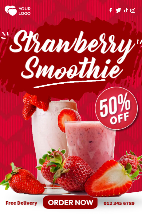 Smoothies Special Offer Template | PosterMyWall