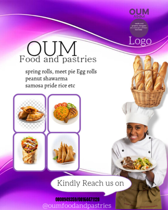 Copy of Snacks and food design template | PosterMyWall