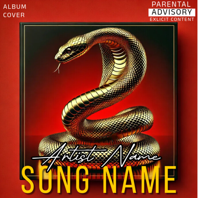 Snake album cover design Template | PosterMyWall