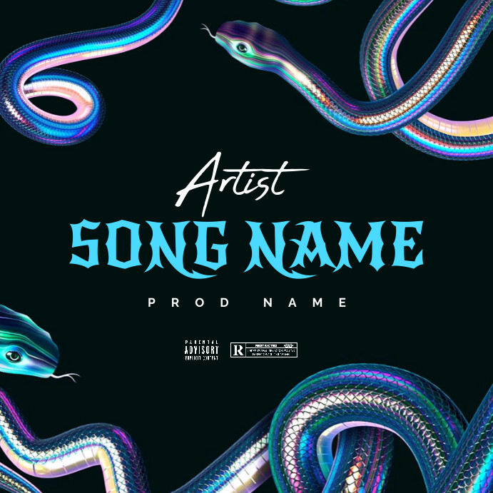 snake cover art (1) Template | PosterMyWall