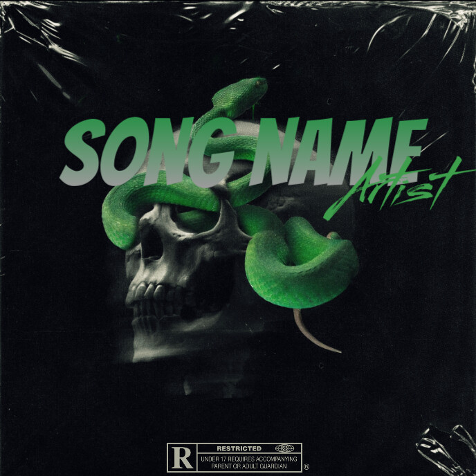 Snake Skull Album Cover Templat | PosterMyWall