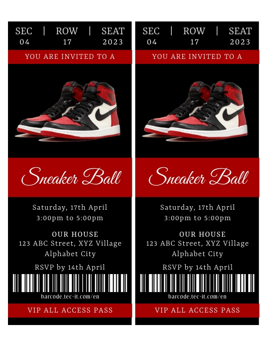 Sneaker Ball Invitation Template | PosterMyWall
