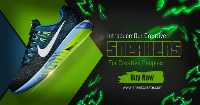 Sneaker Facebook Cover Ads Design Template | PosterMyWall