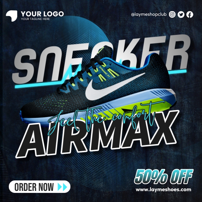 Sneaker Instagram Post Template | PosterMyWall