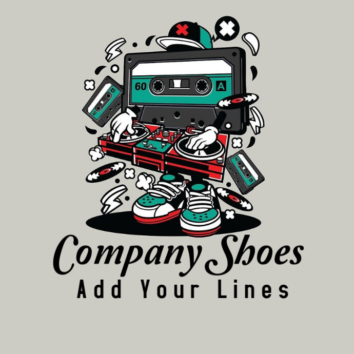 Modèle sneaker logo | PosterMyWall