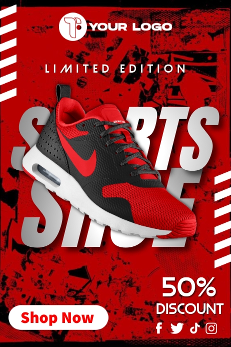 Sneaker Poster Template | PosterMyWall