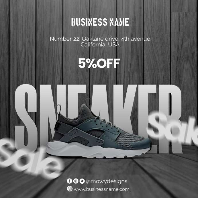 Modèle Sneaker Sale Instagram Post | PosterMyWall