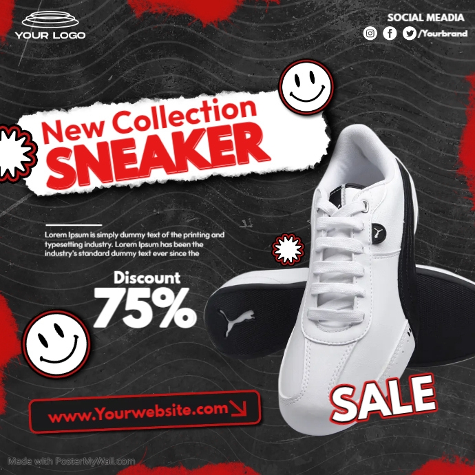 Sneaker Sale Template | PosterMyWall