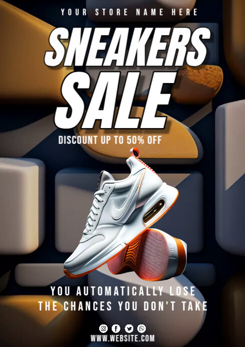 Sneaker Sale Template | PosterMyWall