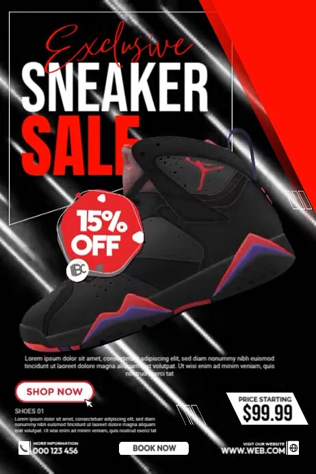 Plantilla de Sneaker Sale Video Flyer | PosterMyWall