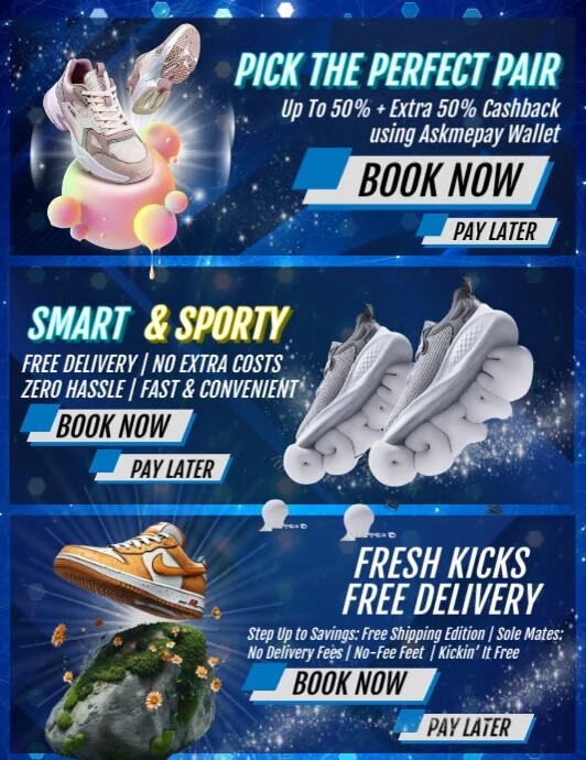 Sneaker Shoe Sale Flyer Template | PosterMyWall