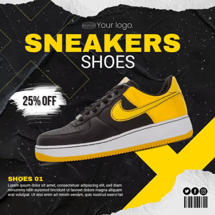 Sneaker Shoes Collection Template | PosterMyWall