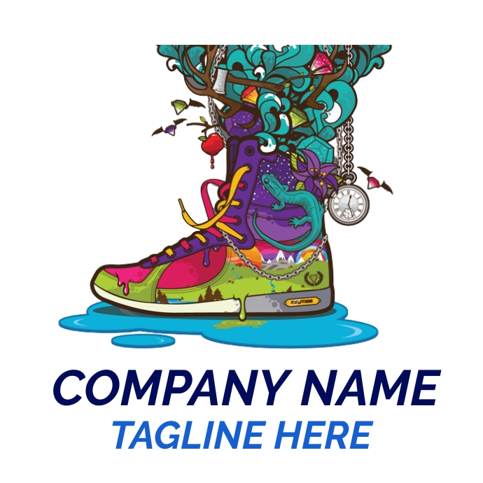 Sneaker shoes logo, Template | PosterMyWall