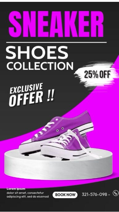 Sneaker Shoes Offer Template | PosterMyWall