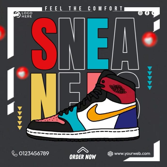 Sneaker Shoes Video Ads Template | PosterMyWall