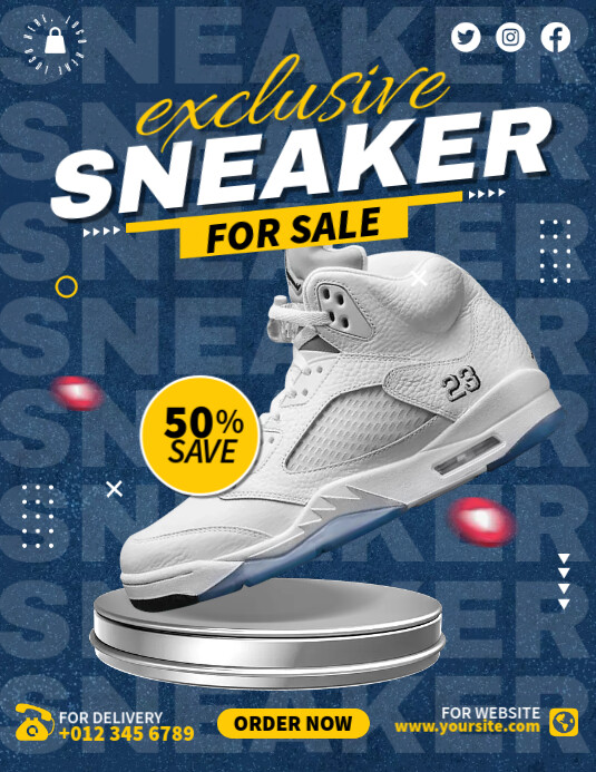 Sneakers Ads Template | PosterMyWall