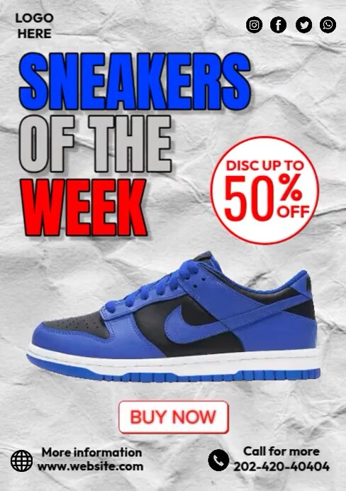 Sneakers Best Offer Video Promotion Template | PosterMyWall
