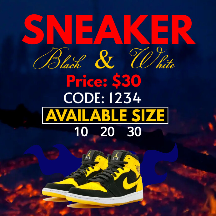 sneakers flyer Template | PosterMyWall
